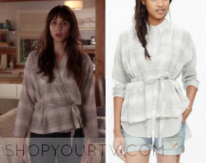Pretty Little Liars: Season 6 Episode 17 Spencers White Wrap Top | Shop Your TV