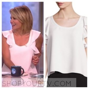The View: September 2016 Candace's Ivory Scoopneck Ruffle Sleeve Top ...