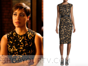 The Good Fight: Season 1 Episode 3 Lucca's Animal Print Zip Waist Dress ...