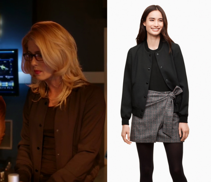 The Flash: Season 4 Episode 5 Felicity's Black Bomber Jacket | Shop Your TV