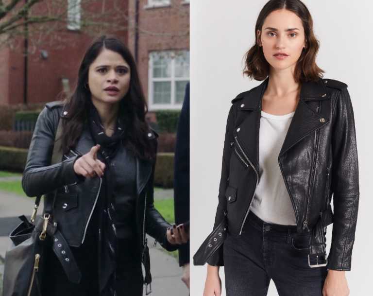 Charmed: Season 1 Episode 12 Mel's Black Leather Biker Jacket | Shop ...