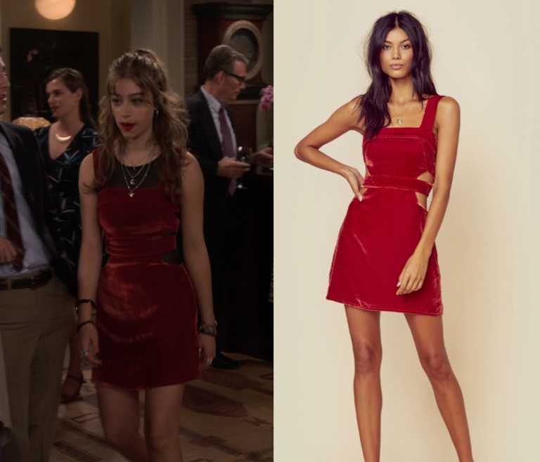 Fam: Season 1 Episode 7 Shannon's Velvet Mini Dress | Shop Your TV