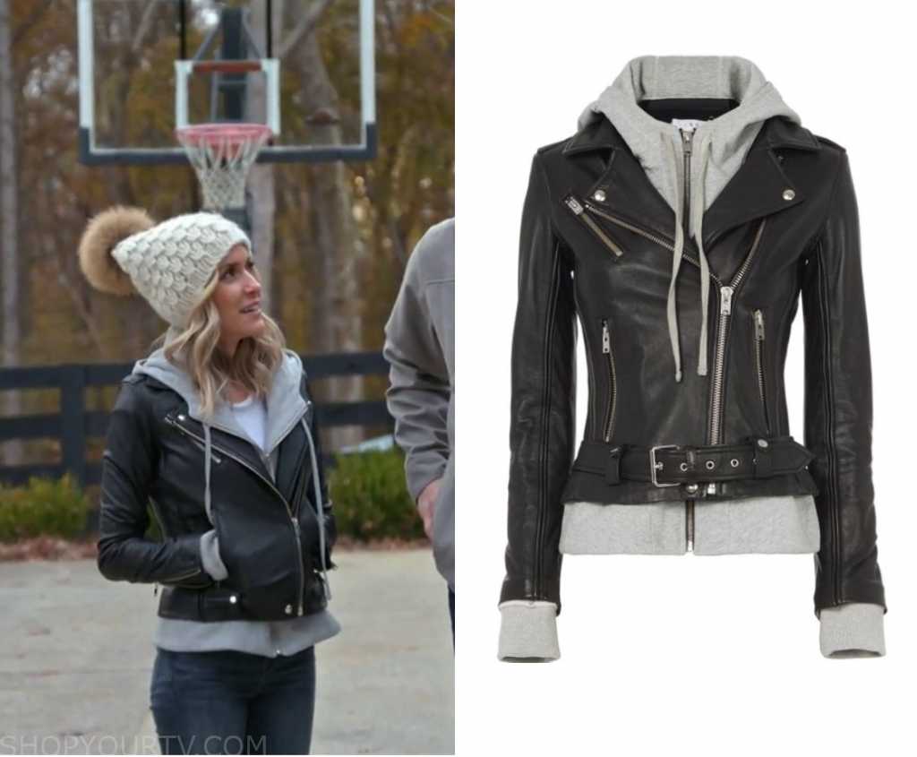 Very Cavallari: Season 2 Episode 2 Kristin's Leather Grey Hooded Jacket ...