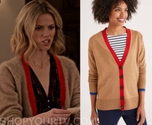 Grace and Frankie: Season 6 Episode 3 Mallory's Beige Cardigan | Shop ...