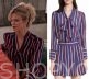 Grace and Frankie: Season 6 Episode 13 Mallory's Blue Striped Tie Neck ...