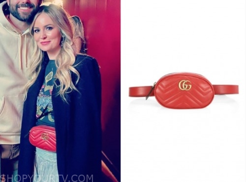 The Bachelorette: Instagram Emily Maynard's Red Quilted Belt Bag | Shop ...