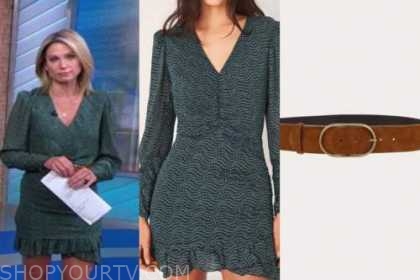 Good Morning America: October 2020 Amy Robach's Green Mini Dress and ...