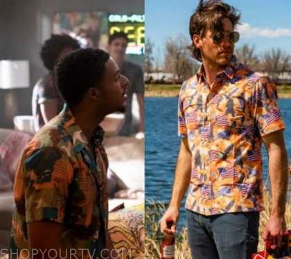 Grown-ish: Season 3 Episode 11 Doug's US Flag Shirt | Shop Your TV