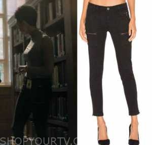 You: Season 3 Episode 3 Marienne's Black Zip Pants | Shop Your TV