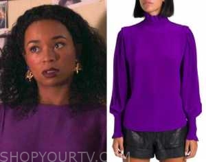 Inventing Anna: Season 1 Episode 5 Neff's Purple Blouse | Shop Your TV