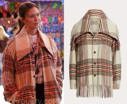 Walker: Season 2 Episode 14 Geri's Fringe Plaid Coat | Shop Your TV