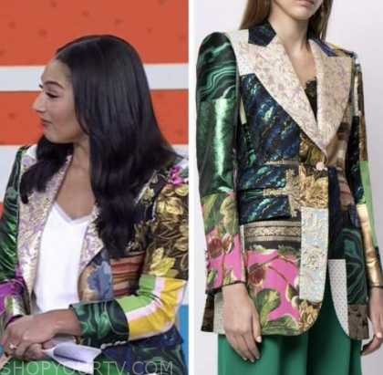 The Today Show: April 2022 Morgan Radford's Patchwork Mixed Print ...