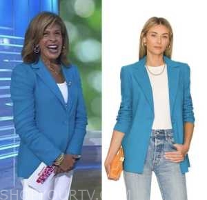 The Today Show: September 2022 Hoda Kotb's Teal Blue Blazer | Shop Your TV