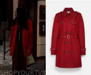 General Hospital: November 2022 Jordan's Red Trench Coat | Shop Your TV