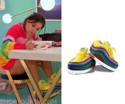 The Circle: Season 5 Episode 9/10/11/12 Sam's Rainbow Sneaker Slippers ...