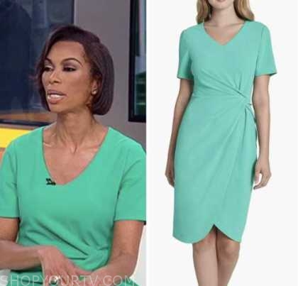 Outnumbered: February 2023 Harris Faulkner's Green Knot Waist Sheath ...