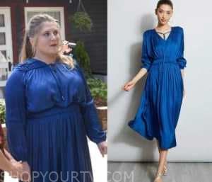 Greys Anatomy: Season 19 Episode 19/20 Taryn's Blue Satin Dress | Shop ...