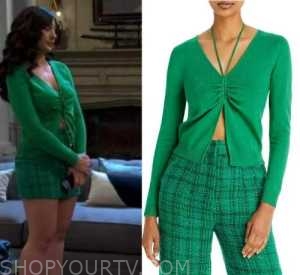 Days Of Our Lives: May 2023 Gabi's Green Ruched Front Top | Shop Your TV