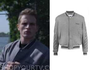 Power Book II Ghost: Season 3 Episode 9 Brayden's Grey Bomber Jacket ...