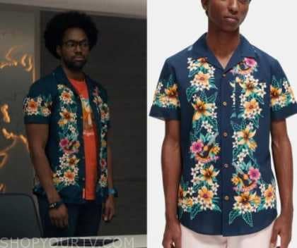 FUBAR: Season 1 Episode 1 Barry's Navy Hawaiian Shirt | Shop Your TV