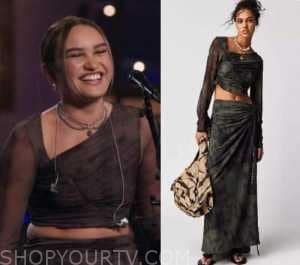 The Voice: Season 23 Kala Banham's Tie Dye One Shoulder Set | Shop Your TV