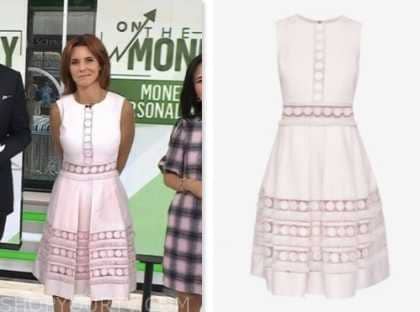 The Today Show: July 2023 Stephanie Ruhle's Blush Pink Lace Detail ...