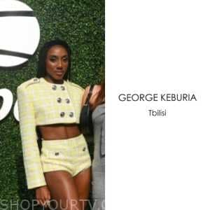 Open US 2023: Ziwe’s Yellow Tweed Shorts | Shop Your TV