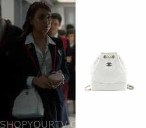 Elite: Season 3 Episode 4 Lu's White Quilted Purse | Shop Your TV