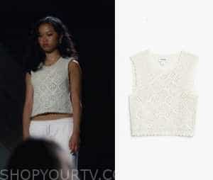 Everything Now: Season 1 Episode 3 Carli's Crochet Tank Top | Shop Your TV