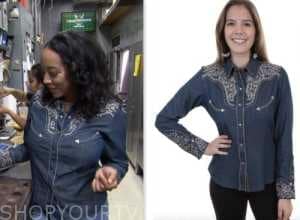 The Today Show: October 2023 Erica Blaire Roby's Denim Western Shirt ...
