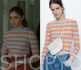 Elite: Season 7 Episode 6 Sara's Orange & Blue Ribbed Striped Sweater ...