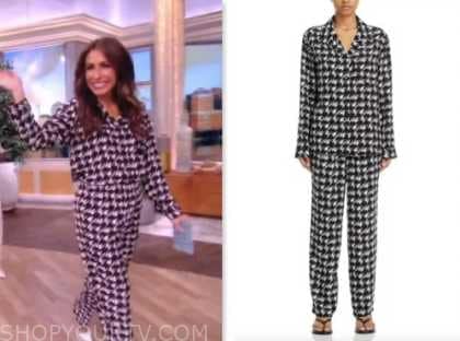 The View: January 2024 Alyssa Farah Griffin's Houndstooth Print Shirt and Pants | Shop Your TV