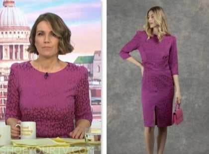 Good Morning Britain: January 2024 Susanna Reid's Pink Animal Print ...