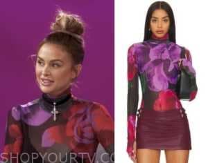Vanderpump Rules: Season 11 Aftershow Lala's Rose Print Mesh Top | Shop ...