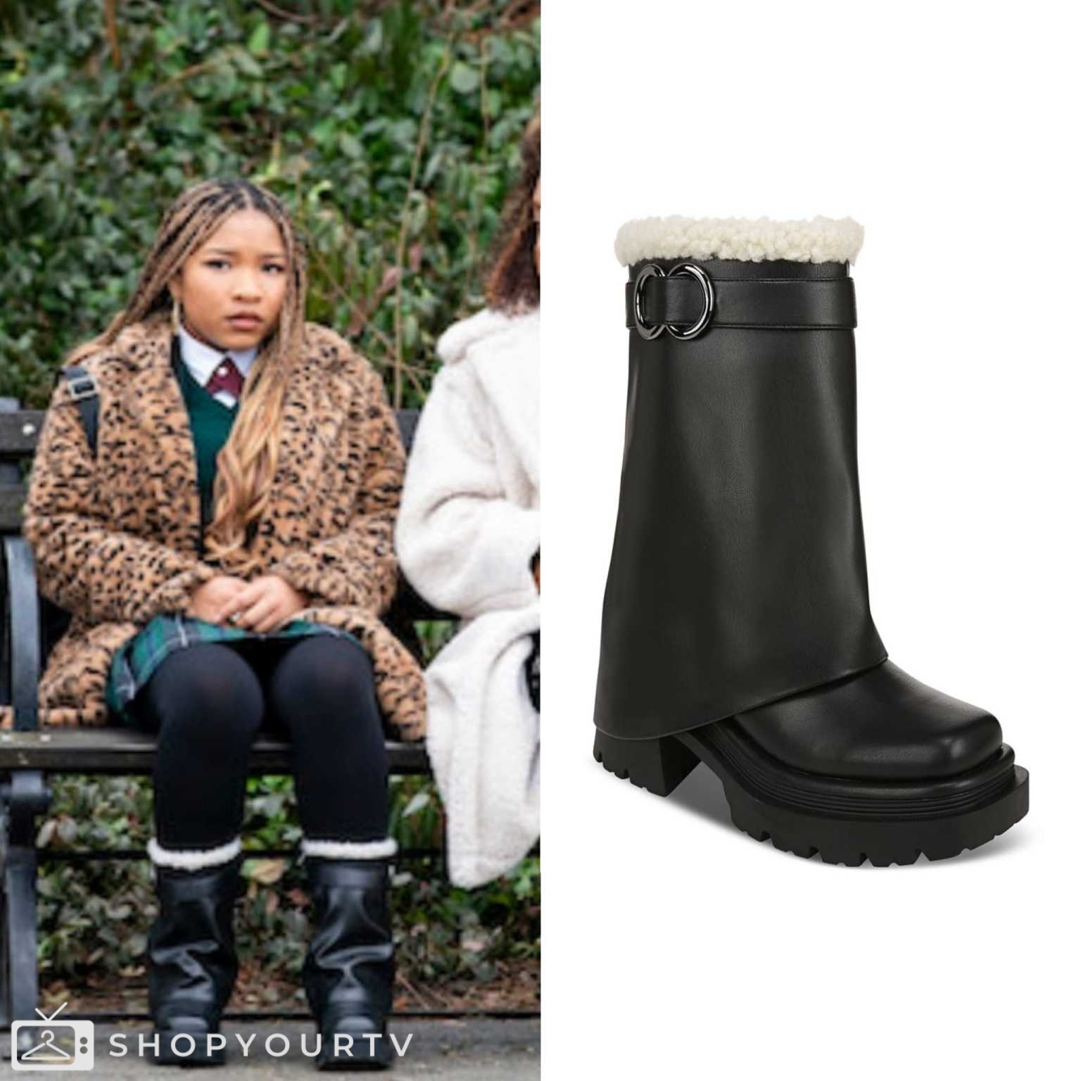 The Equalizer: Season 4 Episode 4 Delilah’s Black Shearling Boots ...