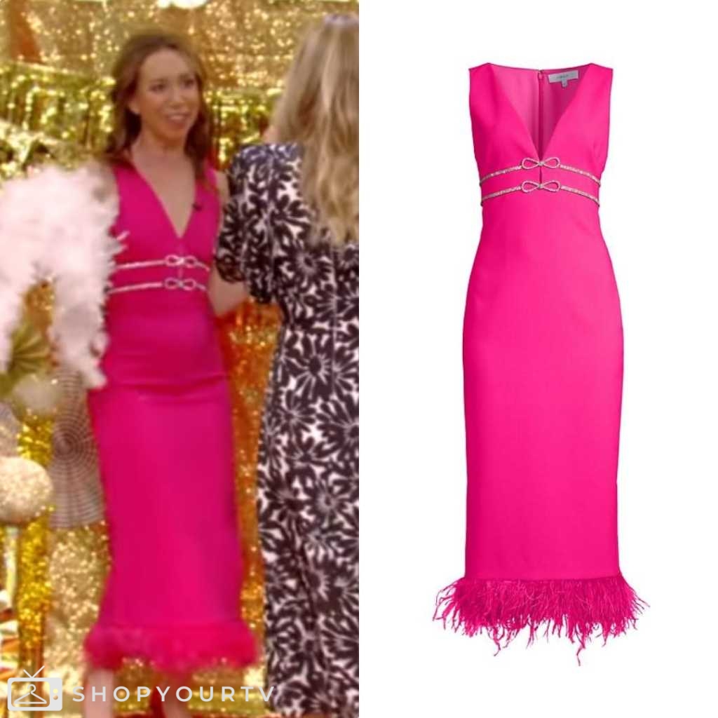 Live with Kelly and Mark: March 2024 Shannon's Fuchsia Midi Dress ...