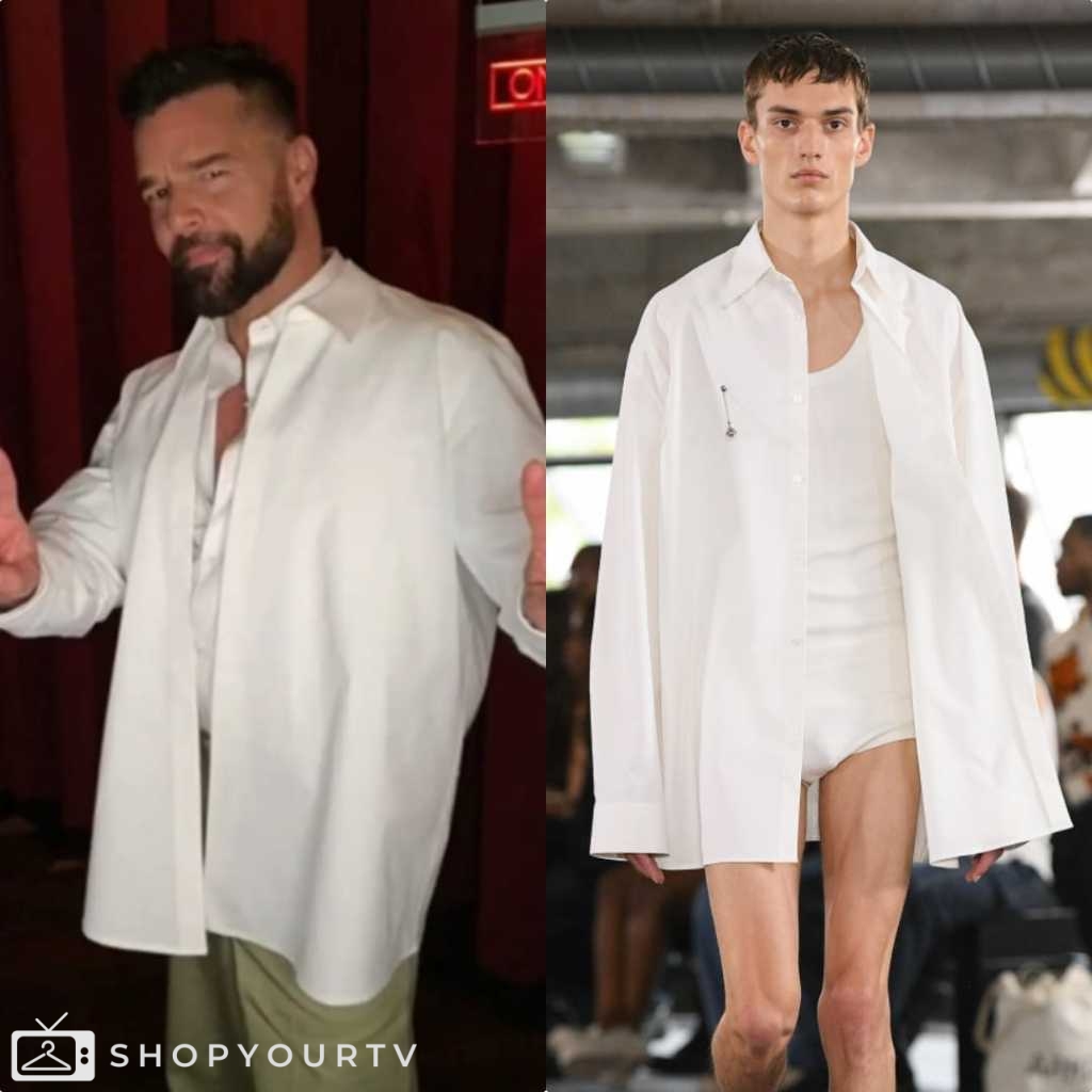Live with Kelly and Mark: March 2024 Ricky's White Overshirt | Shop Your TV