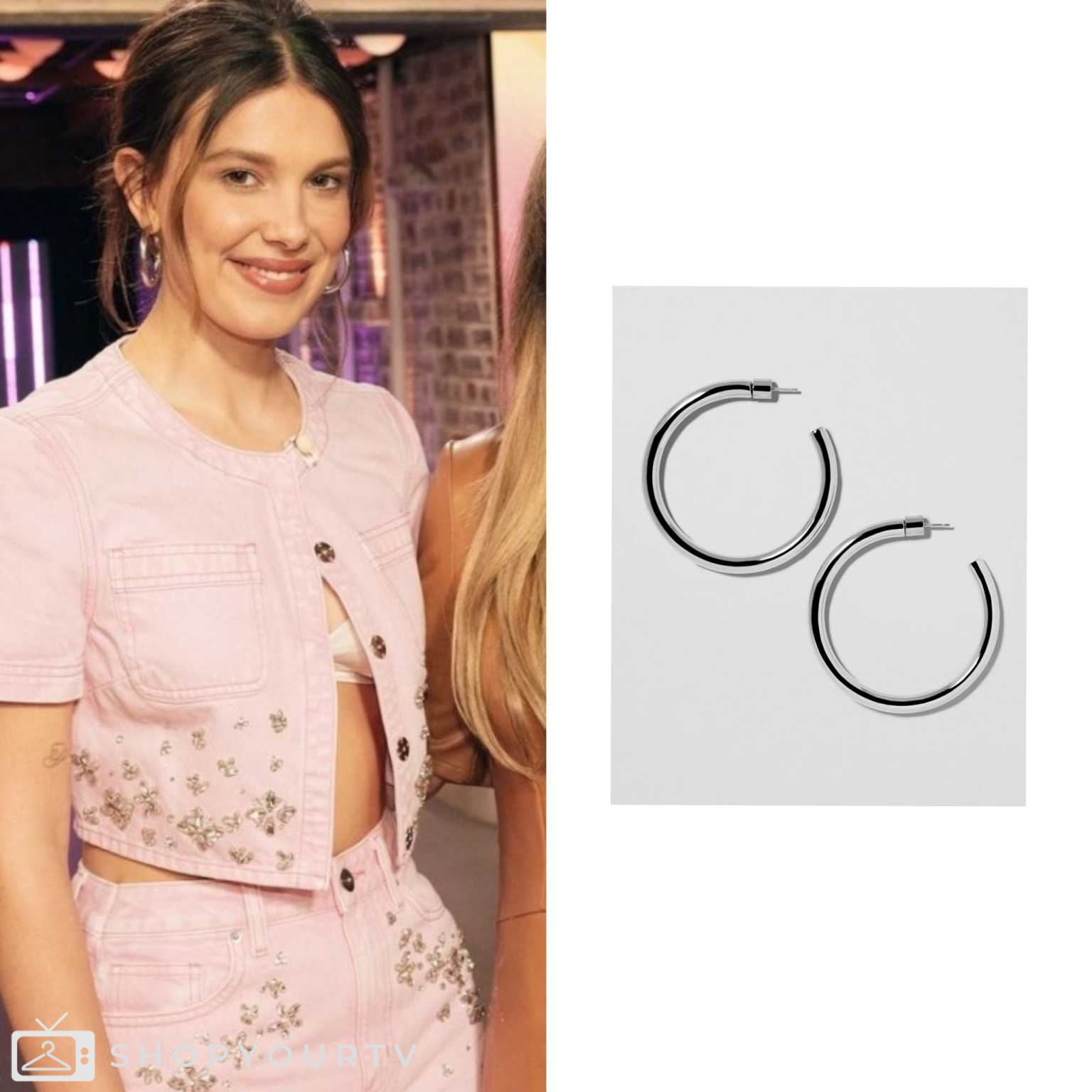 The Kelly Clarkson Show: March 2024 Millie Bobby Brown’s Silver Hoops ...