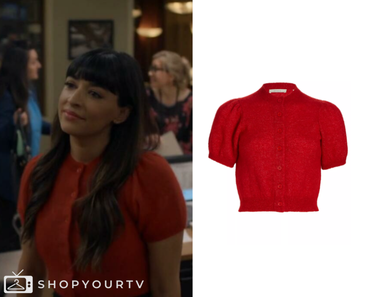 Not Dead Yet: Season 2 Episode 6 Sam's Short Sleeve Sweater | Shop Your TV