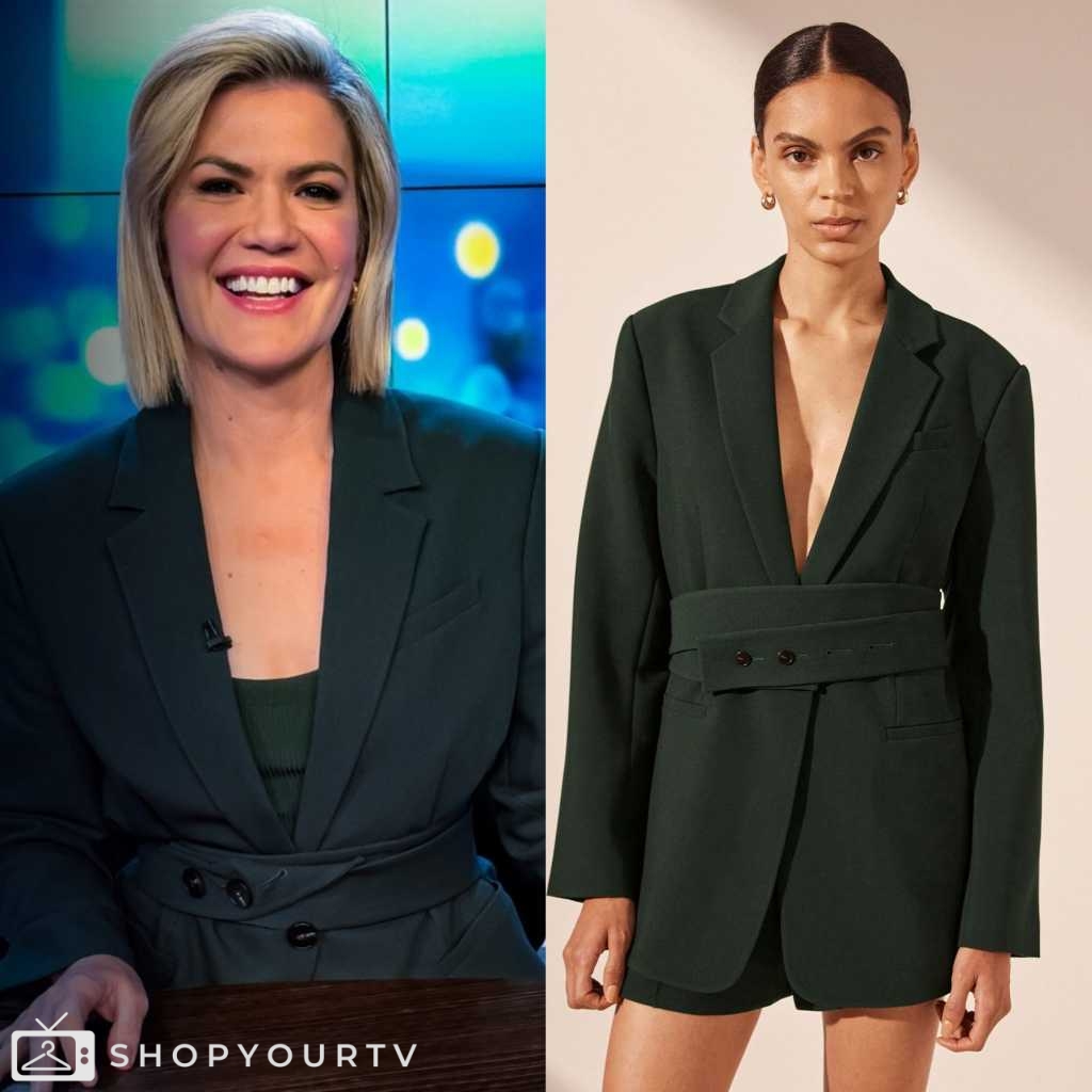 The Project: March 2024 Sara Harris’s Green Blazer | Shop Your TV