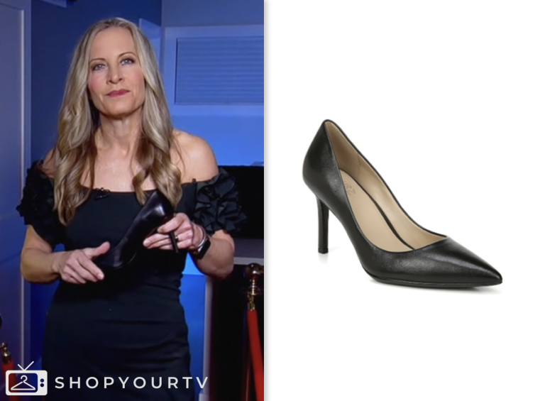 Good Morning America: March 2024 Becky Worley's Black Pumps Heels ...