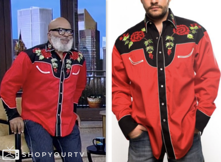 Live with Kelly and Mark: March 2024 David Alan Grier's Red Floral ...