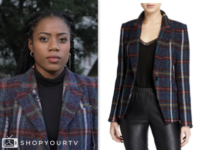 The Today Show: March 2024 Priscilla Thompson's Blue Plaid Blazer ...