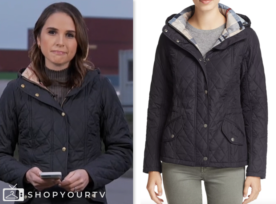 Good Morning America: March 2024 Elizabeth Schulze's Navy Blue Quilted ...