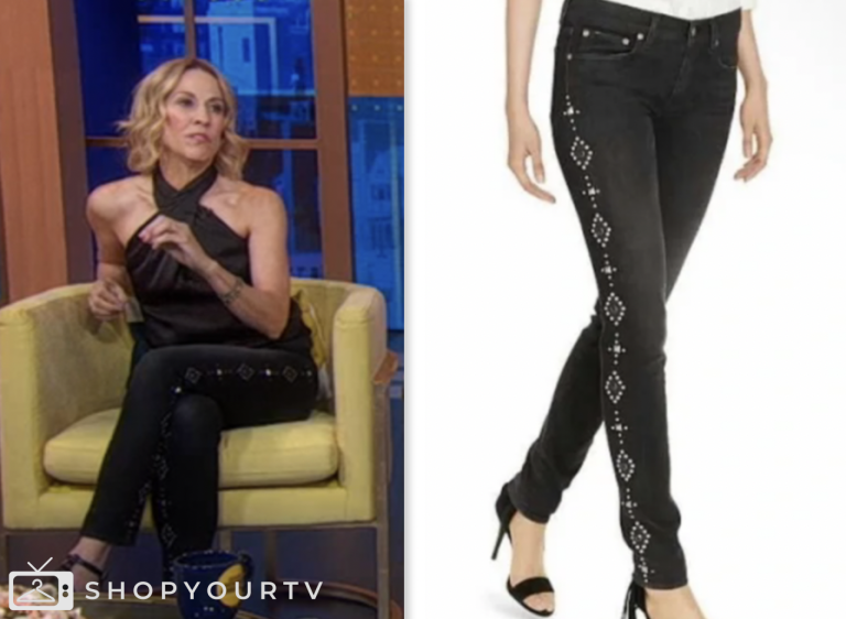 Good Morning America: March 2024 Sheryl Crow's Black Studded Trim Jeans ...