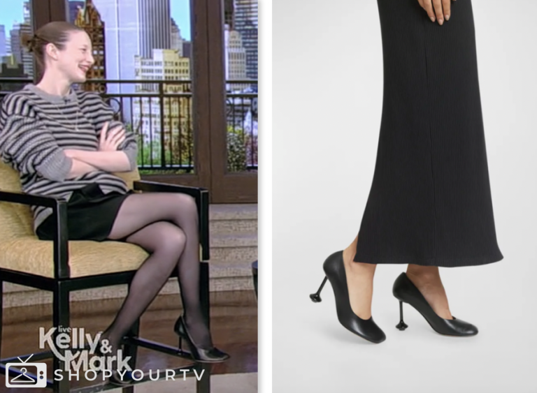 Live with Kelly and Mark: March 2024 Kelly Ripa's Green Suede Pumps ...