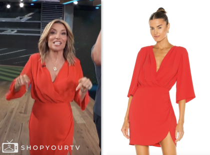 Access Daily: March 2024 Kit Hoover's Red Mini Dress | Shop Your TV
