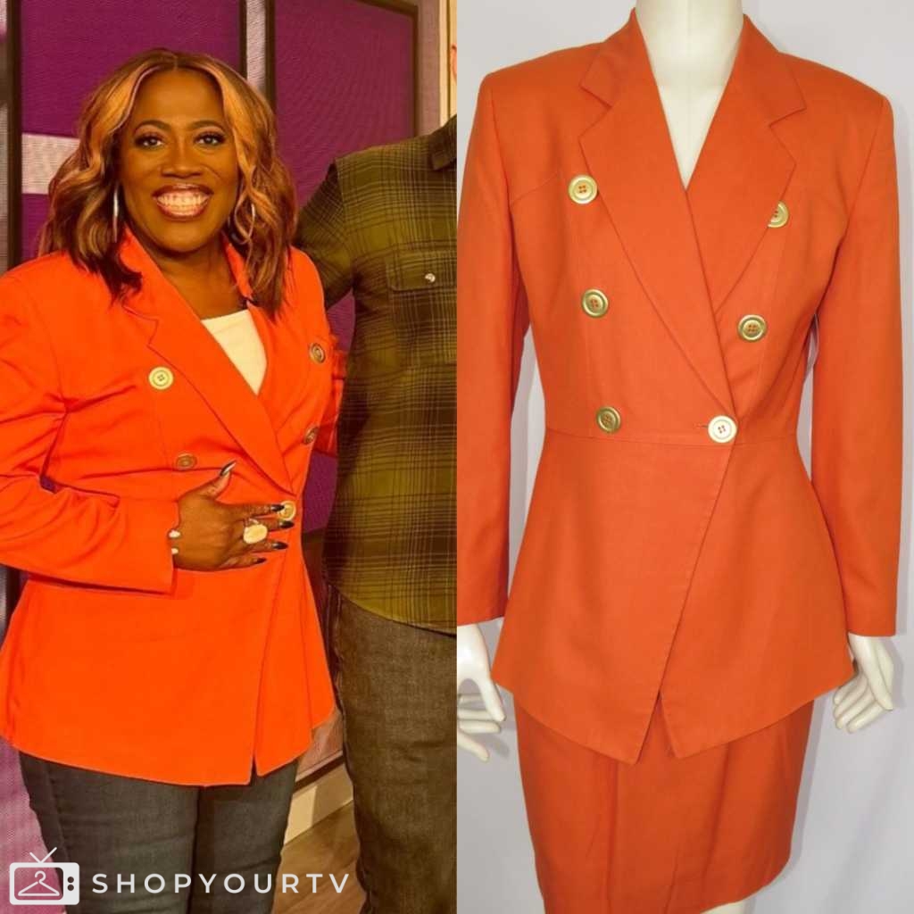 The Talk: March 2024 Sheryl Underwood’s Orange Blazer | Shop Your TV