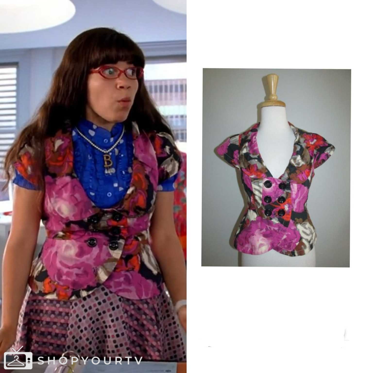 Ugly Betty: Season 3 Episode 5 Betty’s Printed Vest | Shop Your TV
