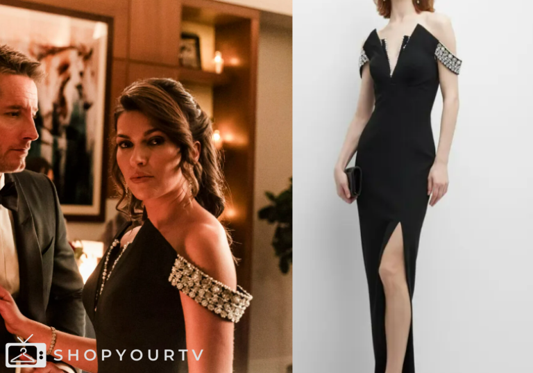 Tracker: Season 1 Episode 6 Billie's Black Embellished Gown | Shop Your TV